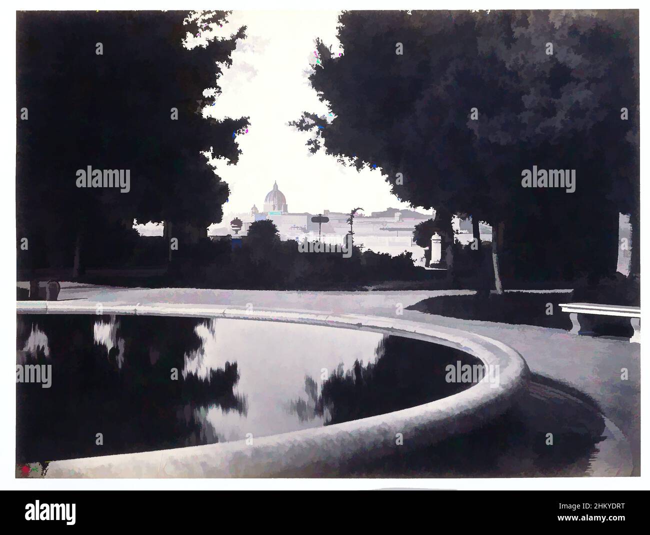 Art inspired by View of Rome from Monte Pincio, Robert Macpherson, c. 1860 - before 1-Aug-1863 ...