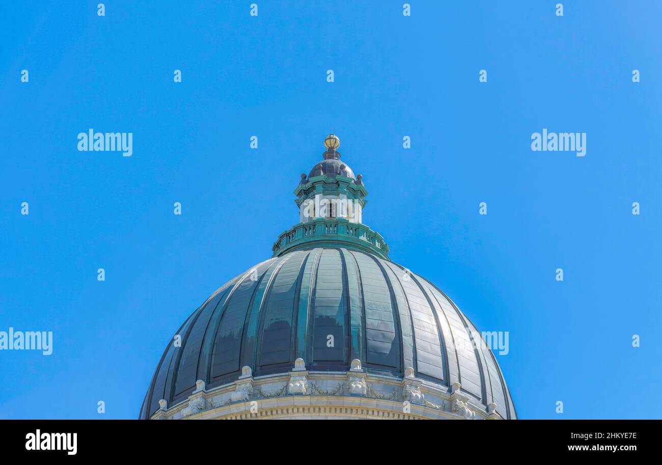 Dome of the capitol building of Salt Lake City in Utah Stock Photo - Alamy