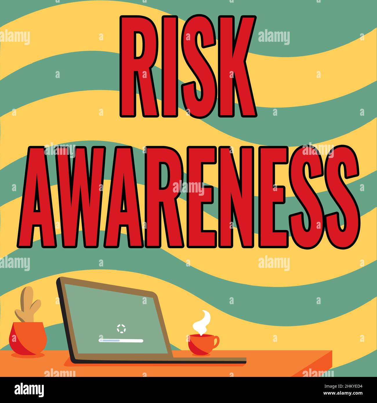 Text showing inspiration Risk Awareness. Conceptual photo recognizing ...