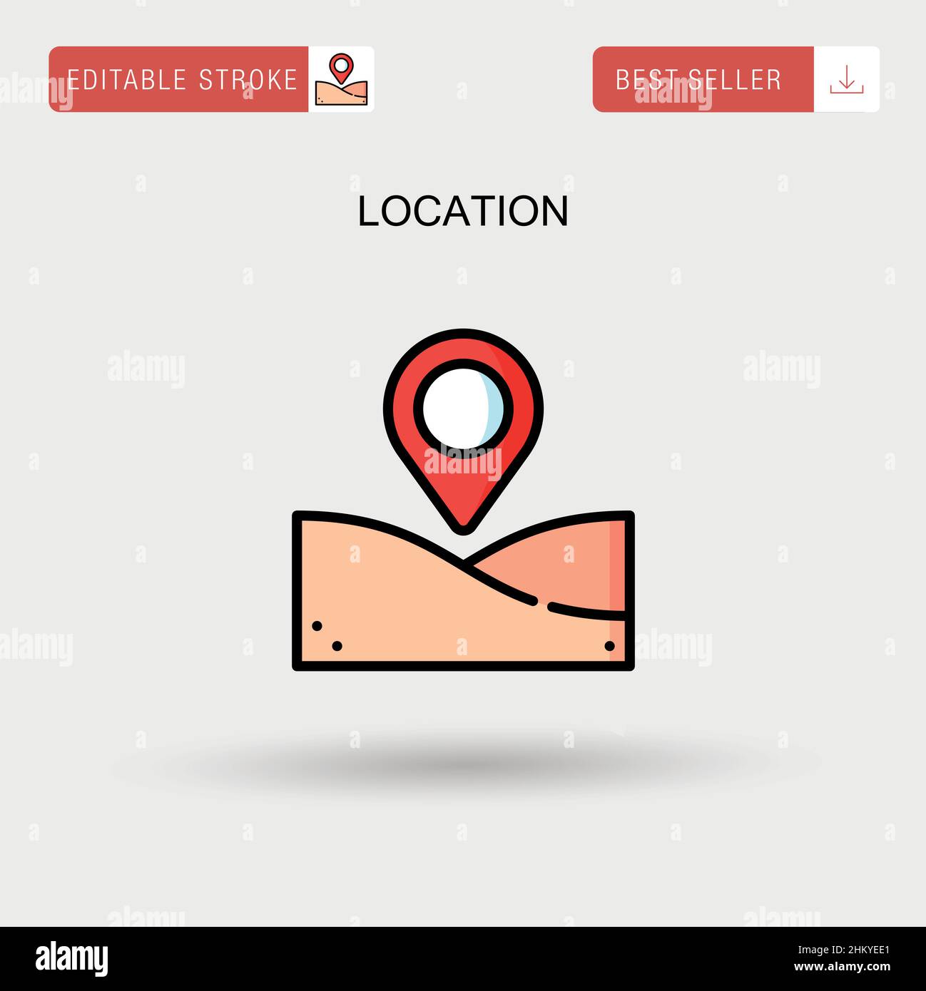 Location Simple vector icon Stock Vector Image & Art - Alamy