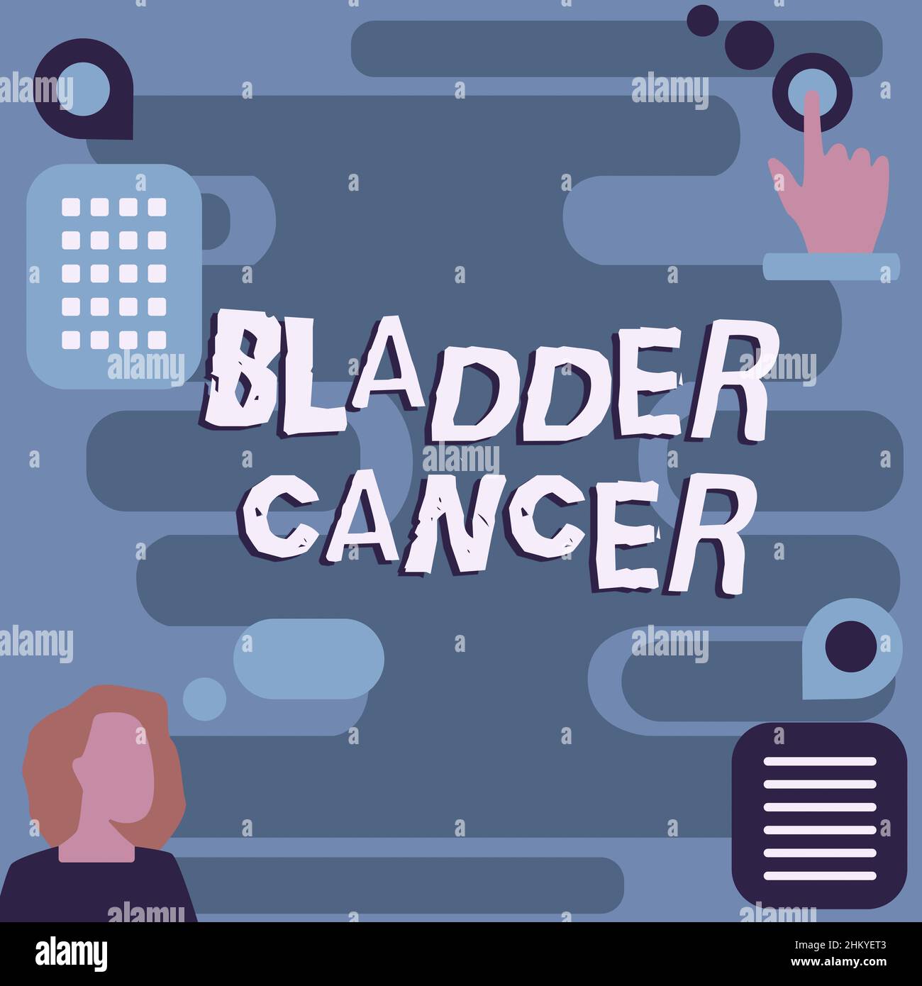 Inspiration showing sign Bladder Cancer. Business showcase form of ...