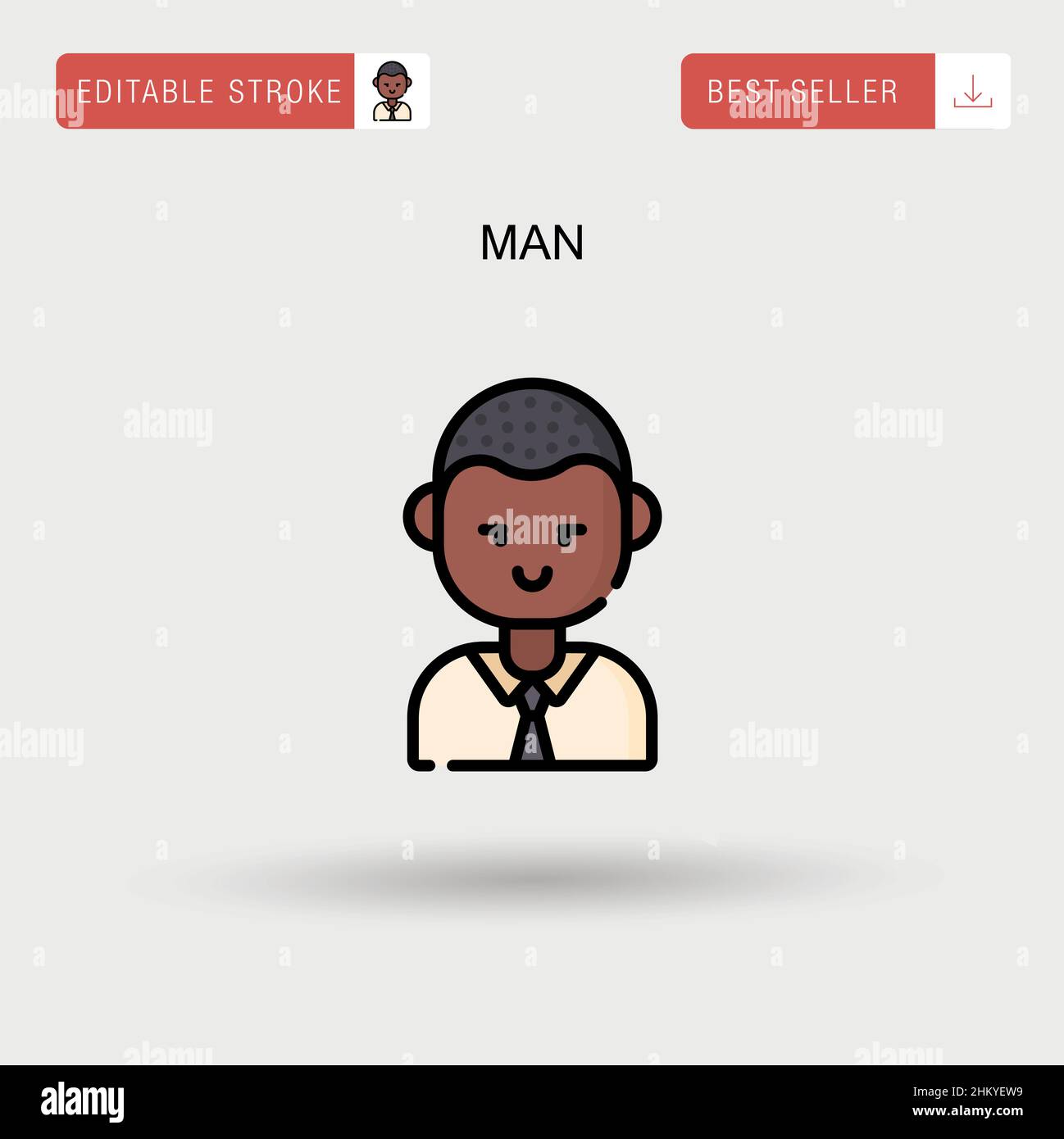 Man Simple vector icon Stock Vector Image & Art - Alamy