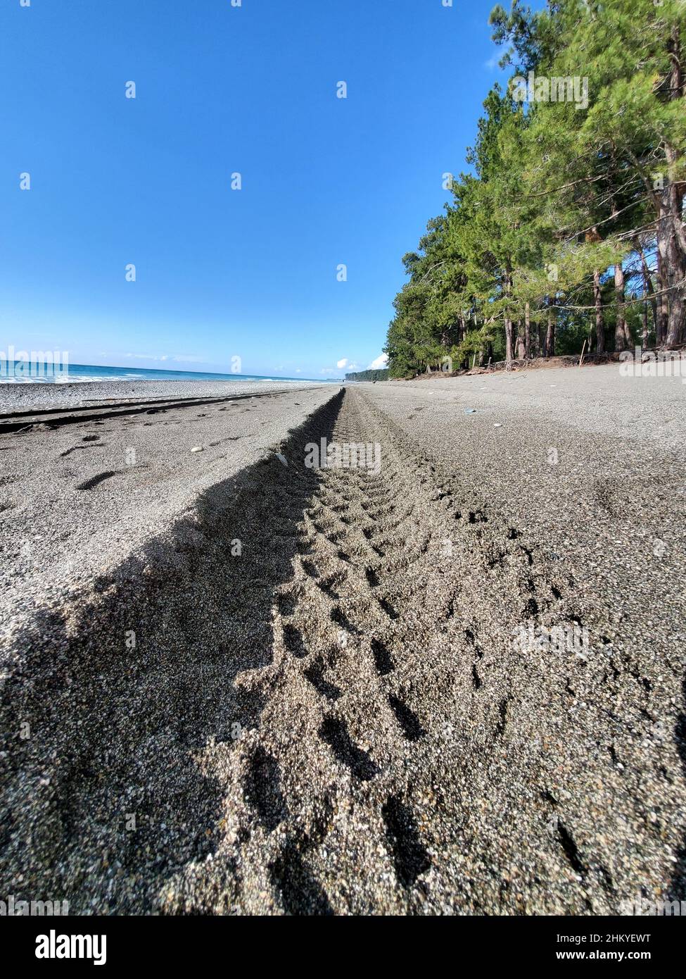 Secluded sea beach in Pitsunda Stock Photo - Alamy