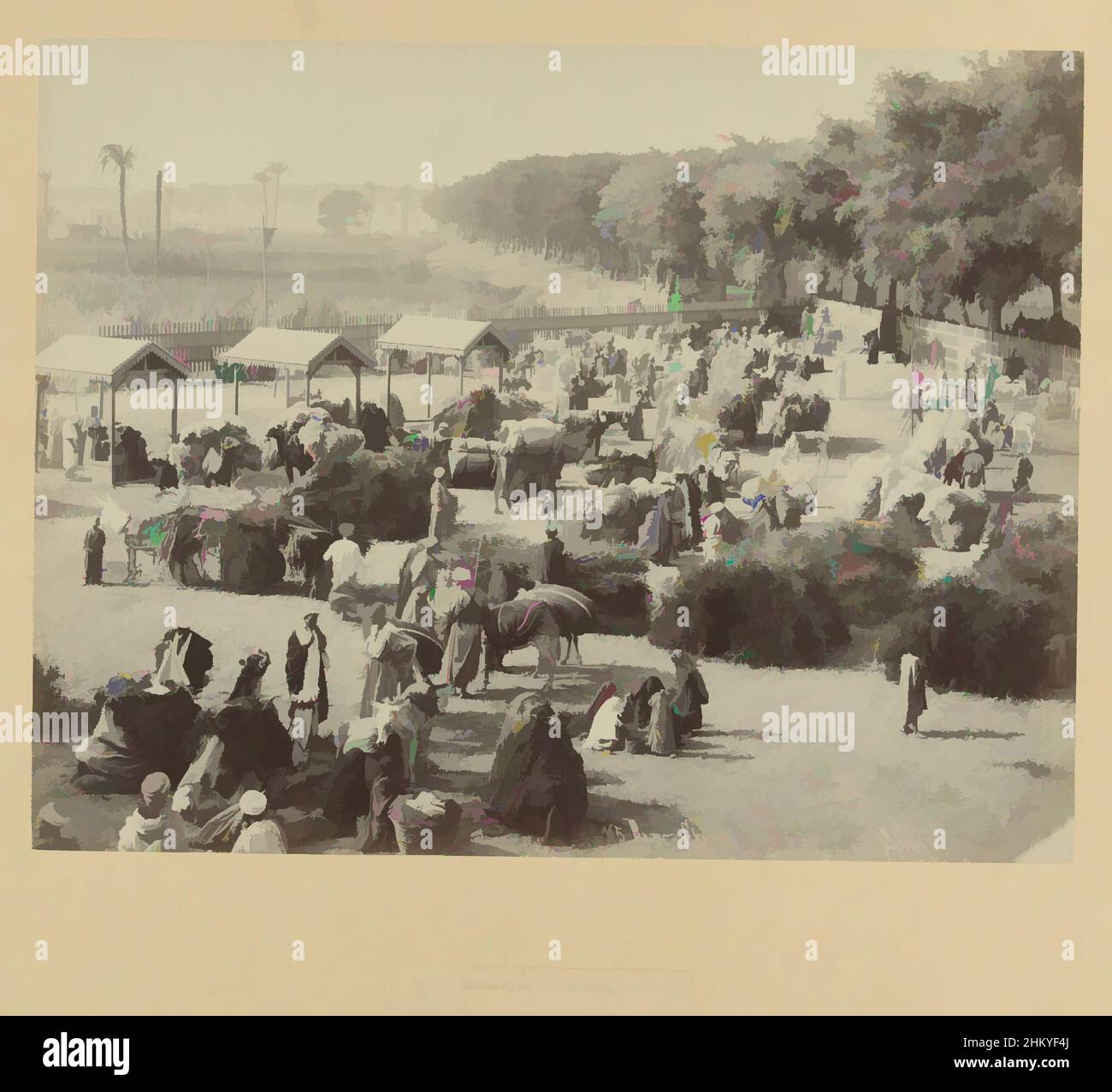 Art inspired by A bazaar in Gezirah, E 26. City patent at Ghezireh ...