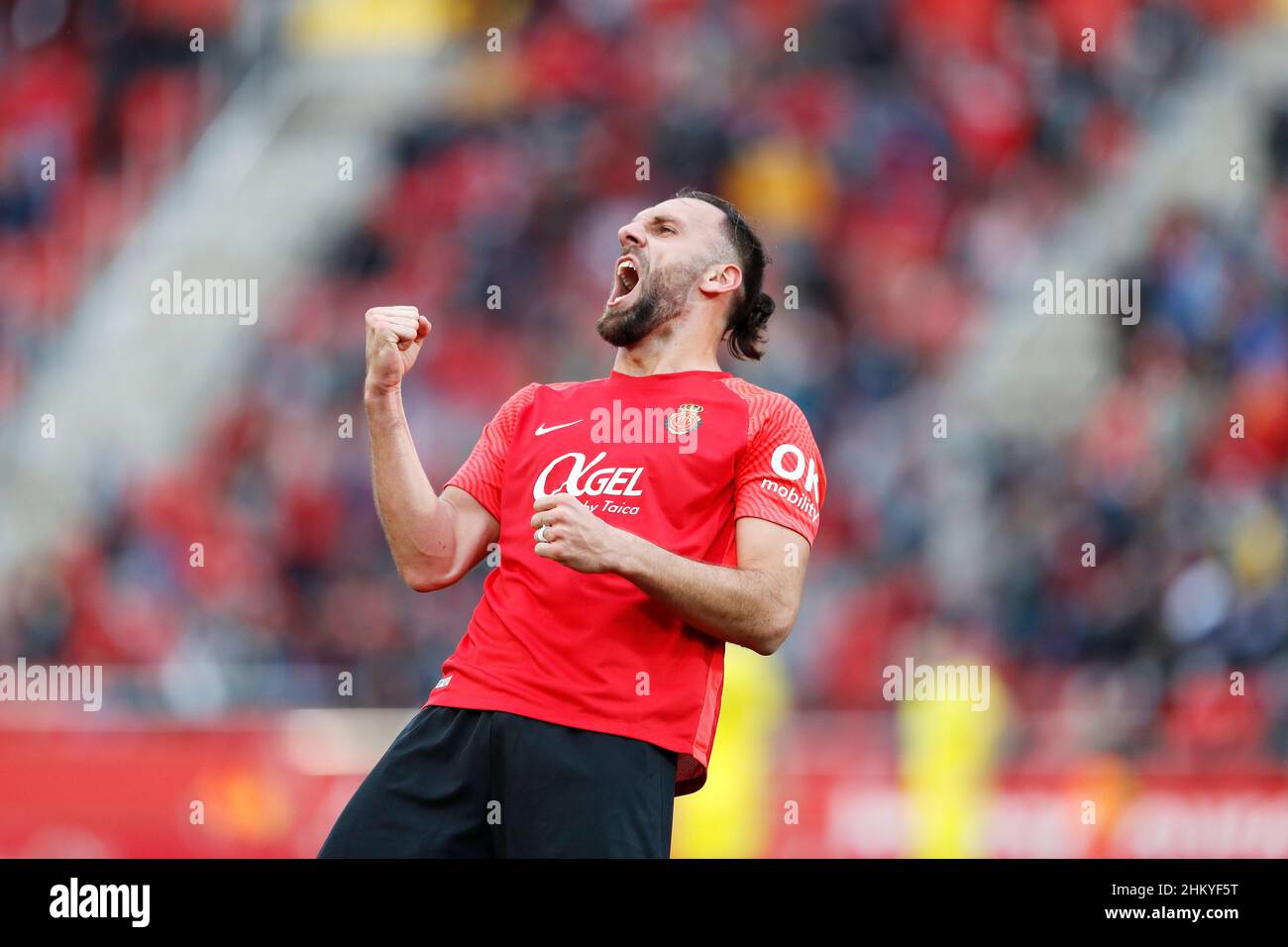 Vedat Muriqi (Mallorca), FEBRUARY 5, 2022 - Football / Soccer : Muriqi ...
