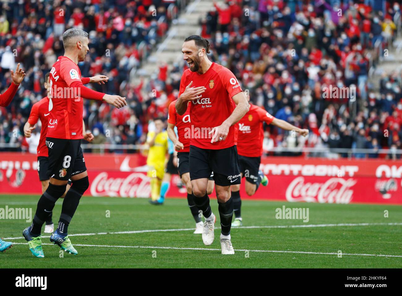 Vedat Muriqi (Mallorca), FEBRUARY 5, 2022 - Football / Soccer : Muriqi ...