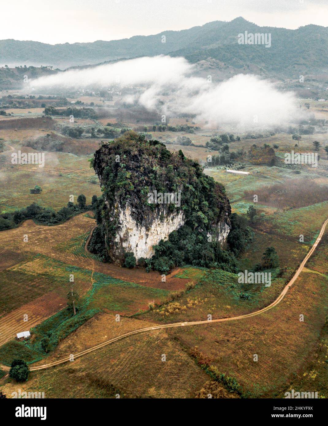 Aerial view of Phayao in Thailand Stock Photo - Alamy