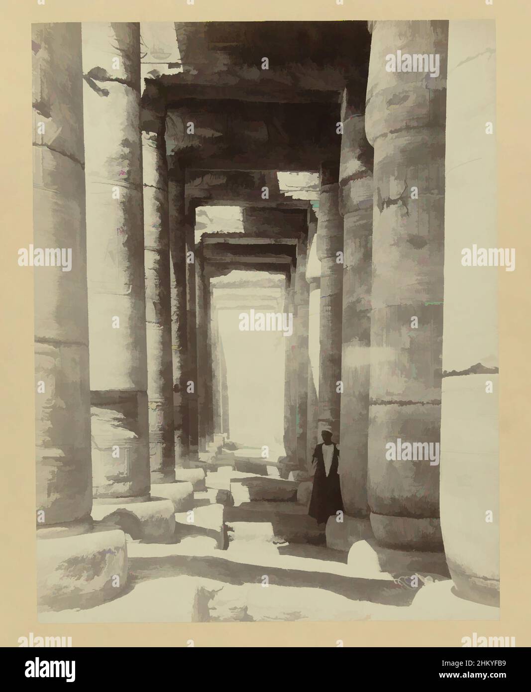 Art inspired by Colonnade in the temple at Abydos, E 62 Colonnade ...
