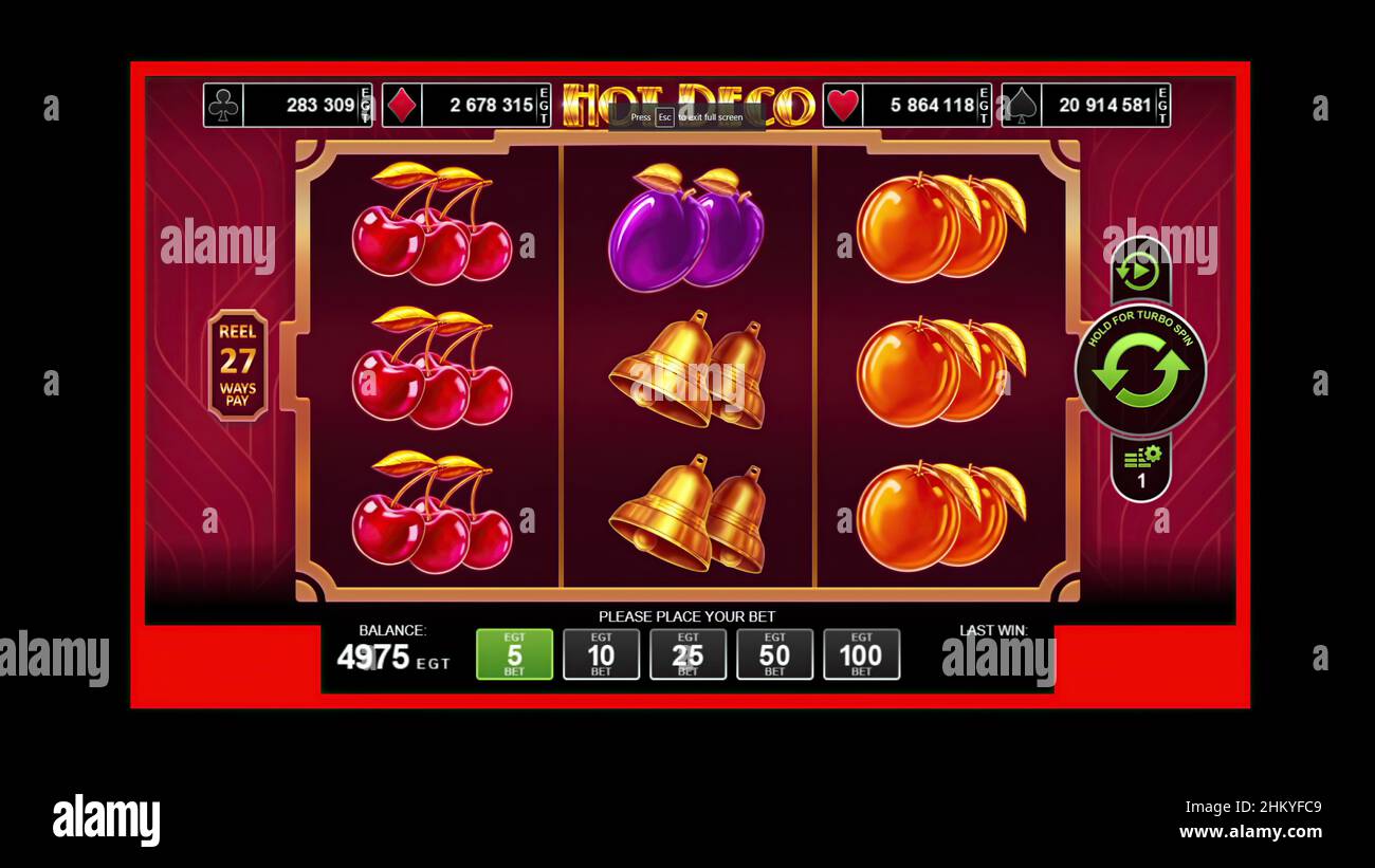 3d illustration - jackpot game symbols on black background Stock Photo ...