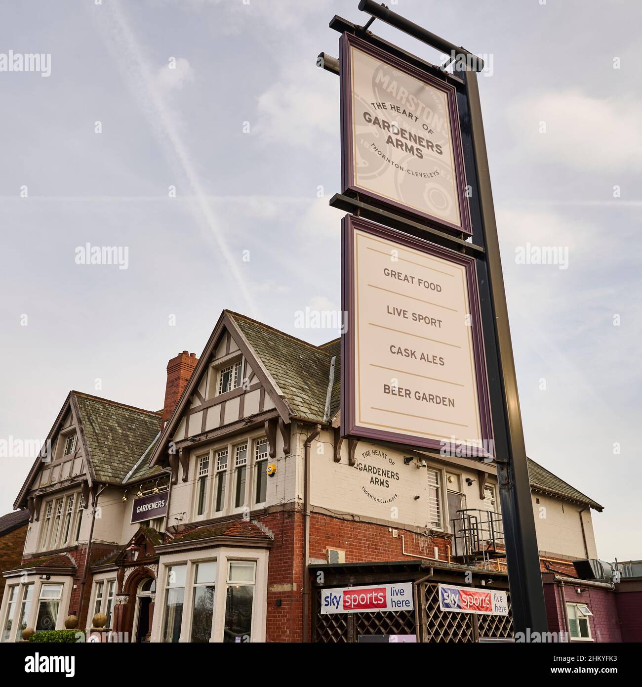Thornton cleveleys sign hi-res stock photography and images - Alamy