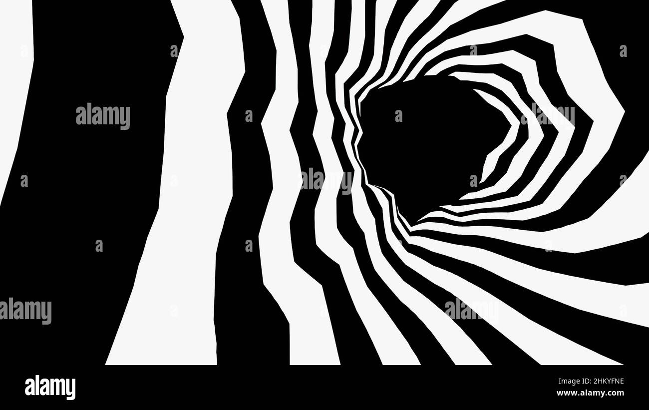 3d illustration - abstract black and white background with lines Stock ...