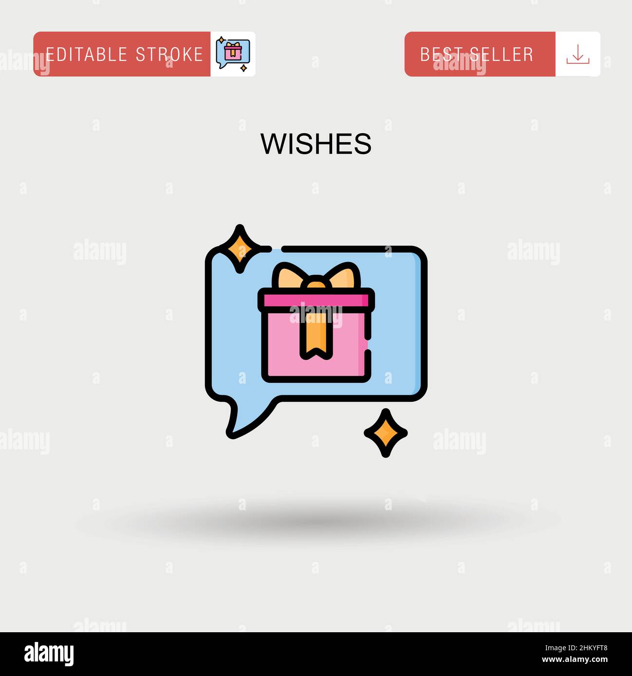 Wishes Simple vector icon Stock Vector Image & Art - Alamy
