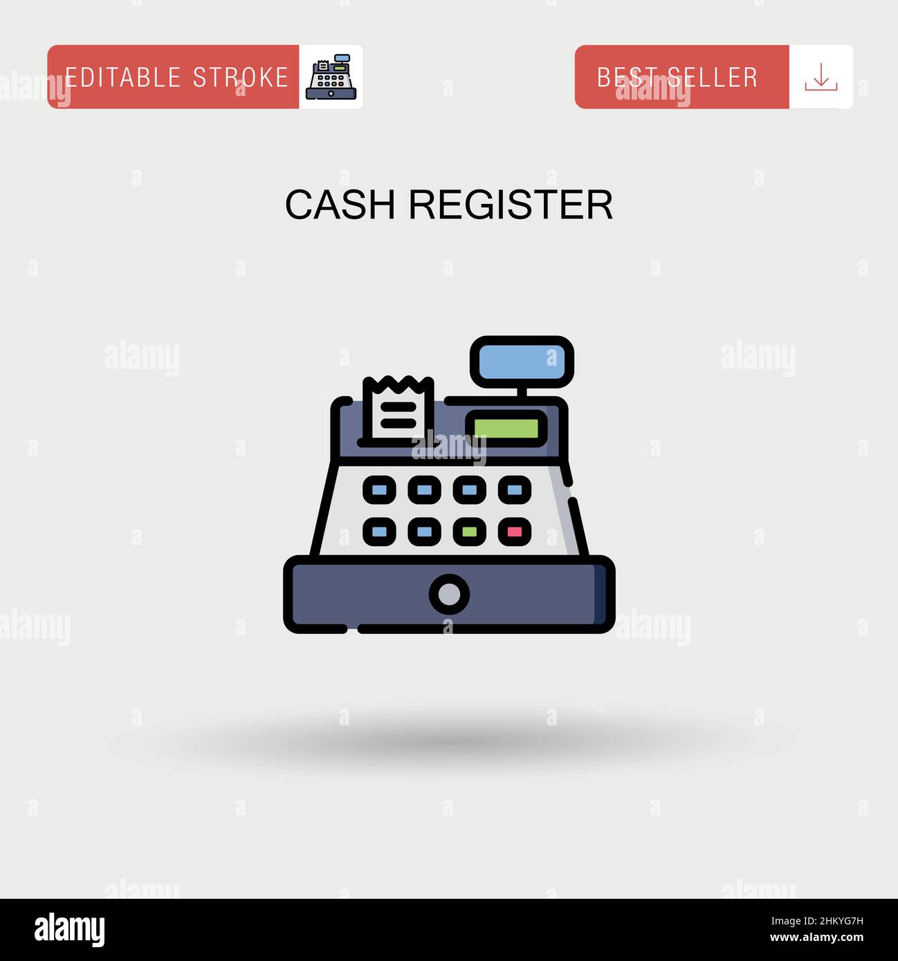 Cash register Stock Vector Images - Alamy