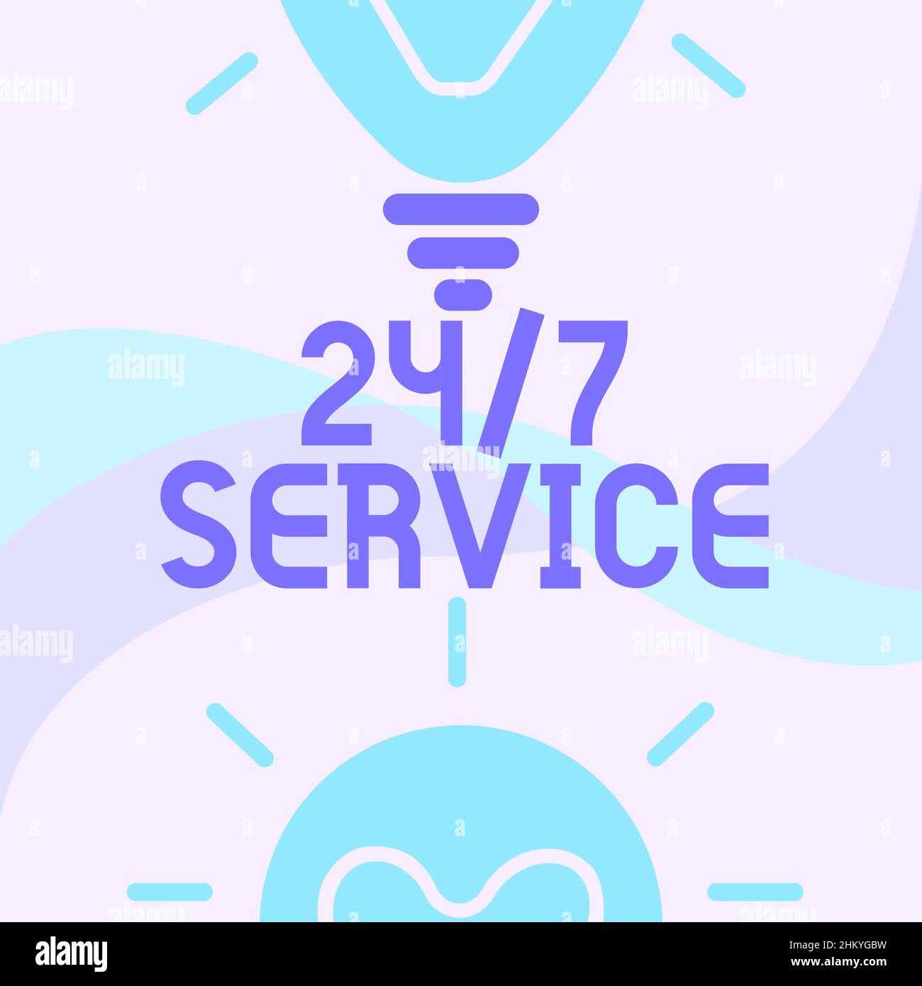 Inspiration showing sign 24 Or 7 Service. Conceptual photo service that ...