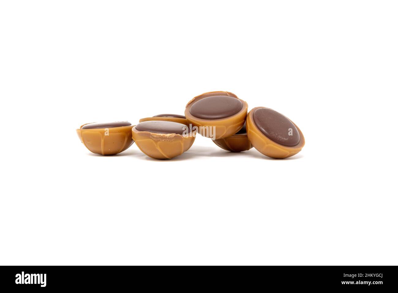 Toffifee caramel candies made by the German Confectionery company ...