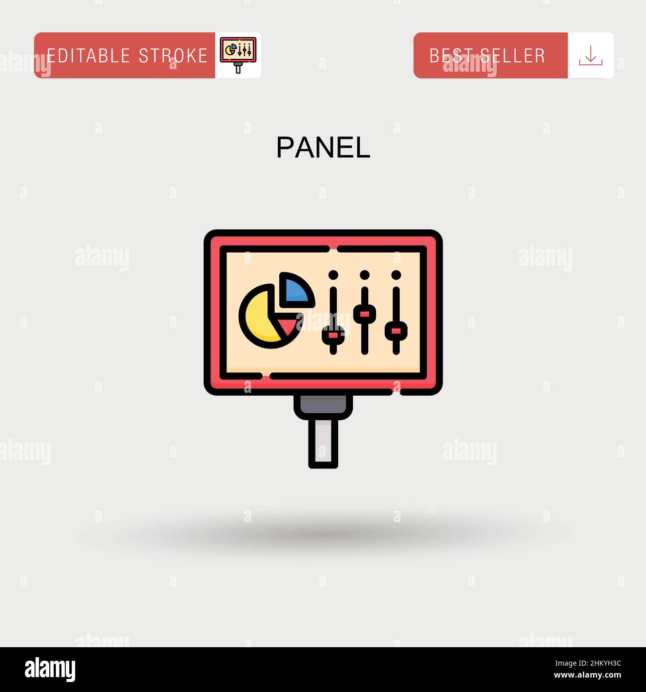 Panel Simple vector icon Stock Vector Image & Art - Alamy