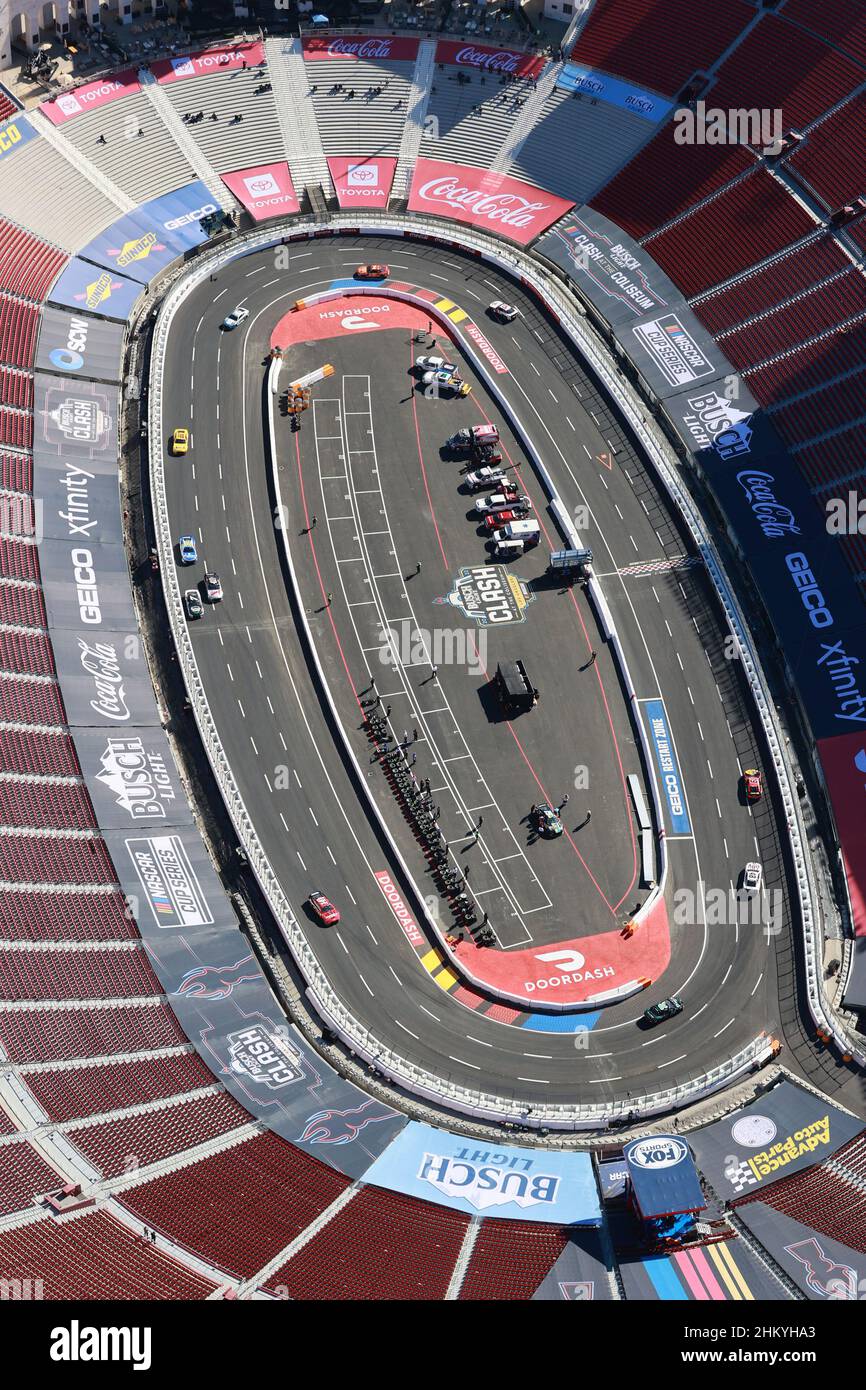 Los Angeles, Ca. 5th Feb, 2022. Aerial View of Los Angeles Memorial ...