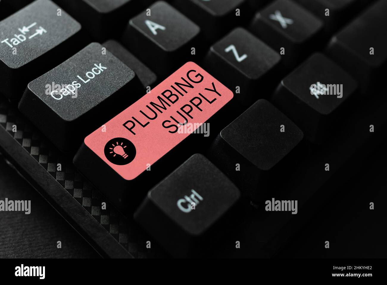 Hand writing sign Plumbing Supply. Conceptual photo tubes or pipes ...