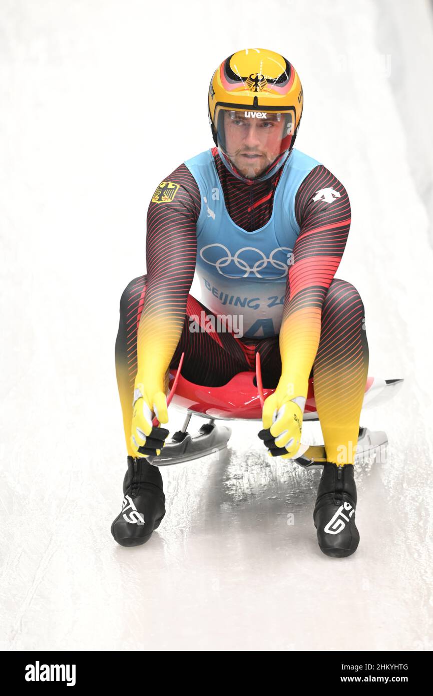 Yanqing, China. 06th Feb, 2022. Olympics, luge, single-seater, men, 3rd ...