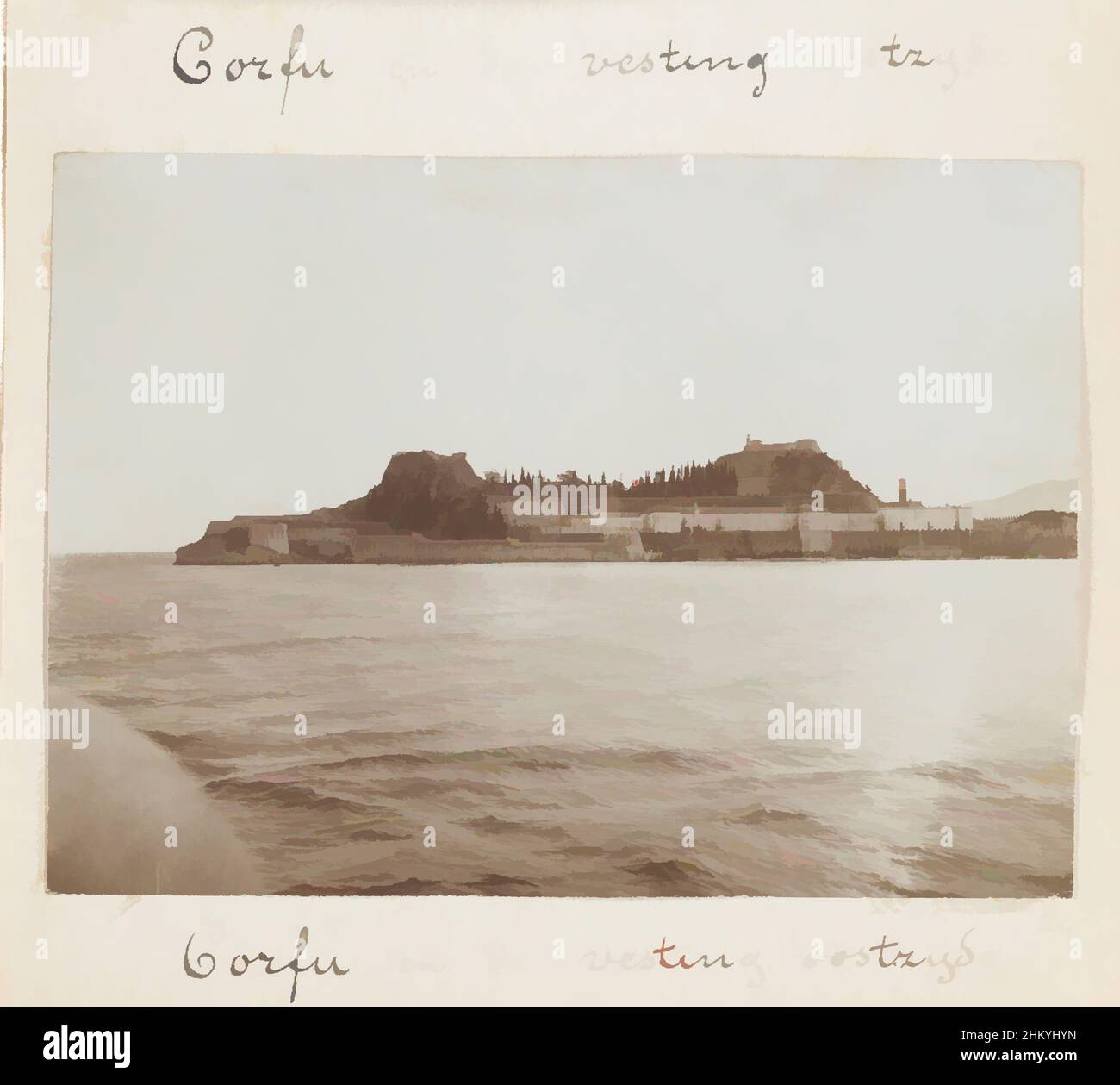 Art inspired by View of the fortress of Corfu from the east, Greece ...