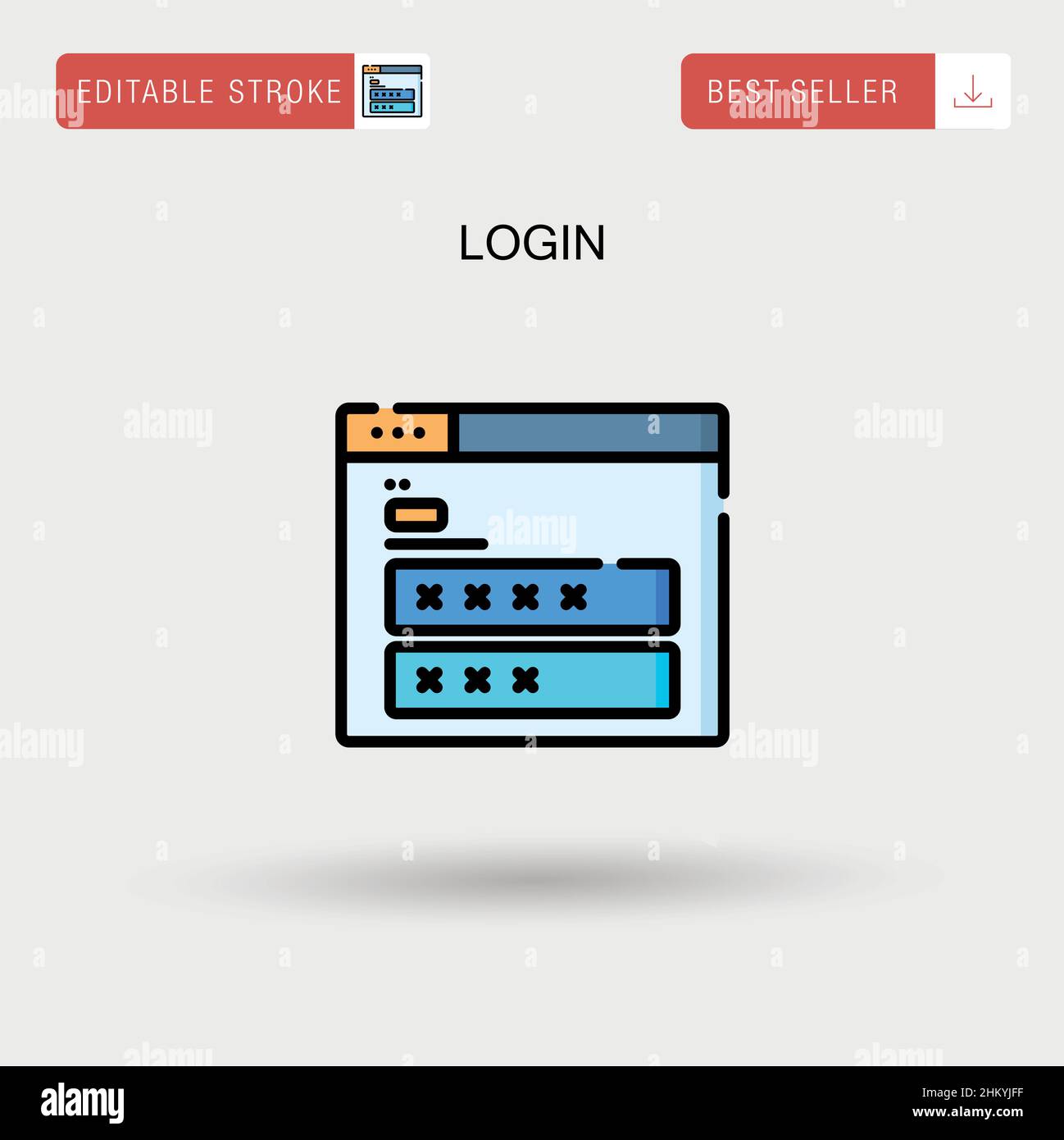 Technology background login page Stock Vector Images - Alamy