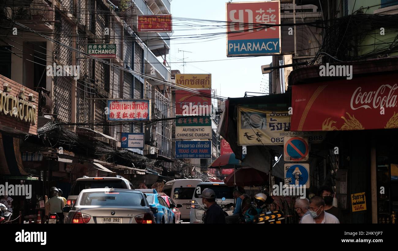 Back Alley Chinatown Bangkok Thailand Stock Photo - Alamy