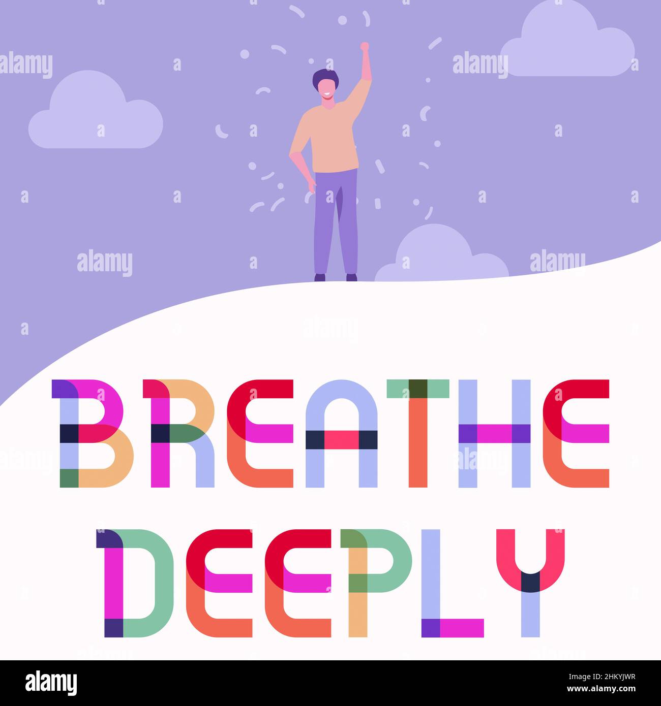 Writing displaying text Breathe Deeply. Word Written on to take a large ... Writing displaying text Breathe Deeply. Word Written on to take a large ...