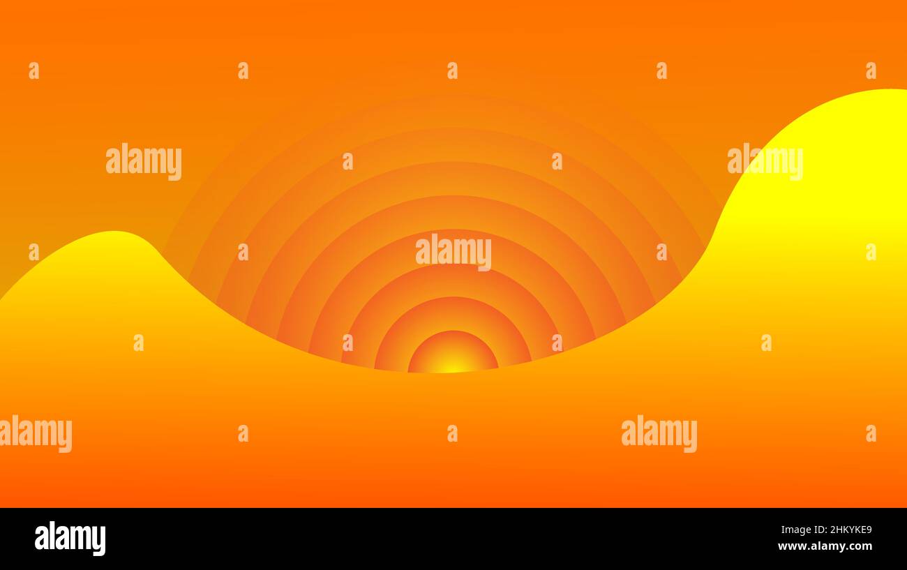 Flat style desert design abstract background Stock Vector Image & Art ...