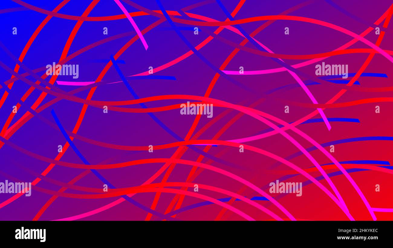 Neon light background wrapped with purple wavy line pattern design ...