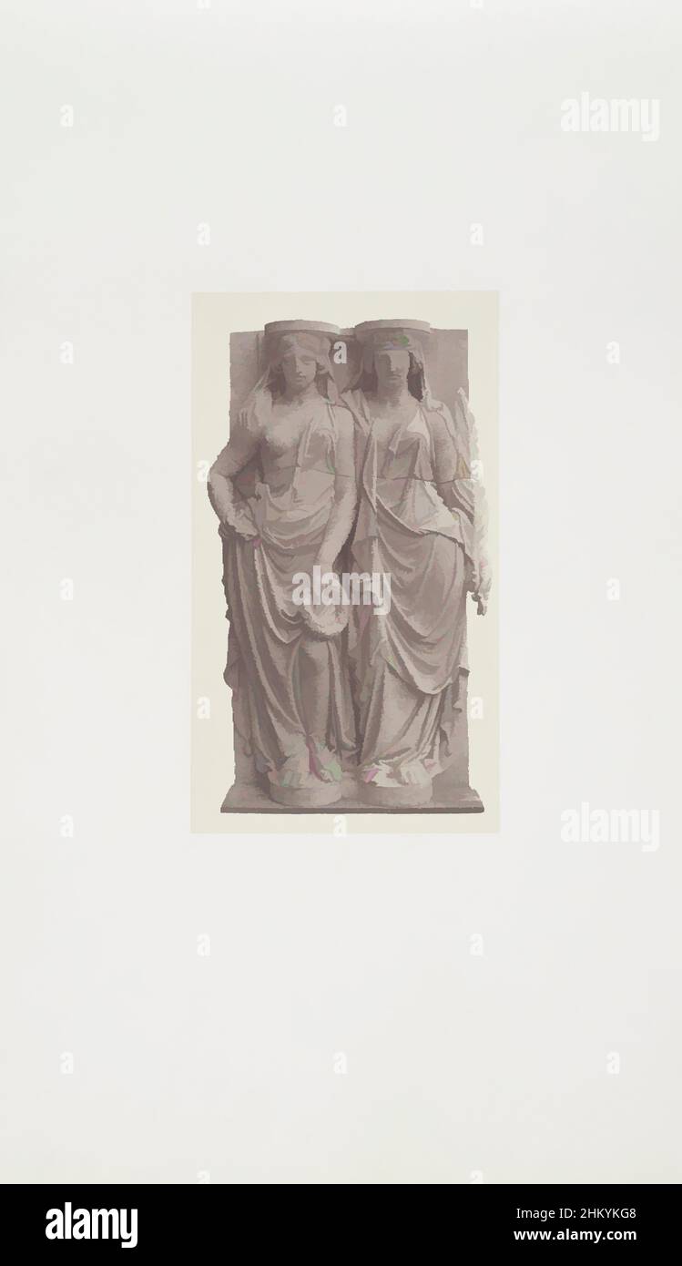 Art inspired by Plaster models for caryatids at the Palais du Louvre by ...