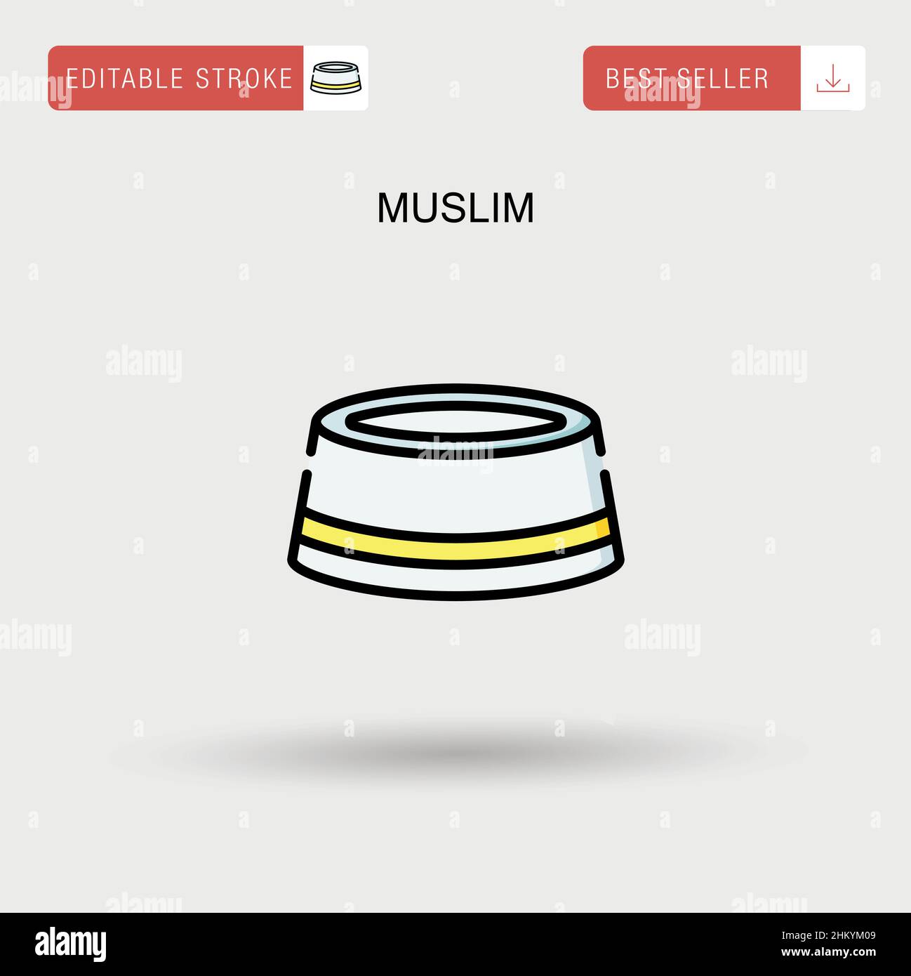 Muslim Simple vector icon Stock Vector Image & Art - Alamy