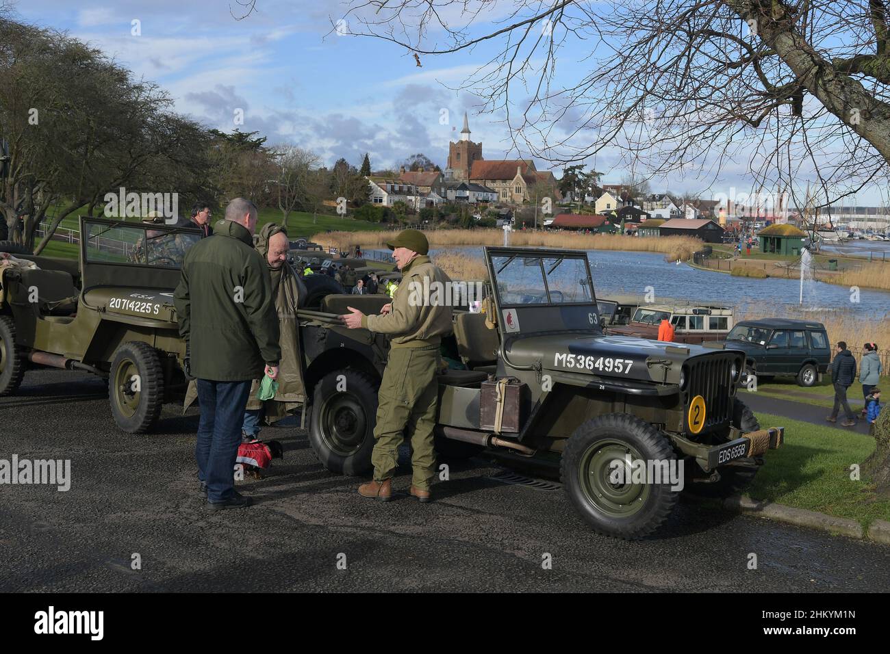 Maldon Essex, UK. 6th Feb, 2021. Members of the Essex Military Vehicle ...