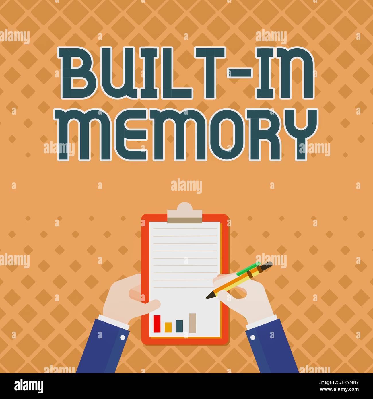 Sign displaying Built In Memory. Internet Concept device or feature are ...