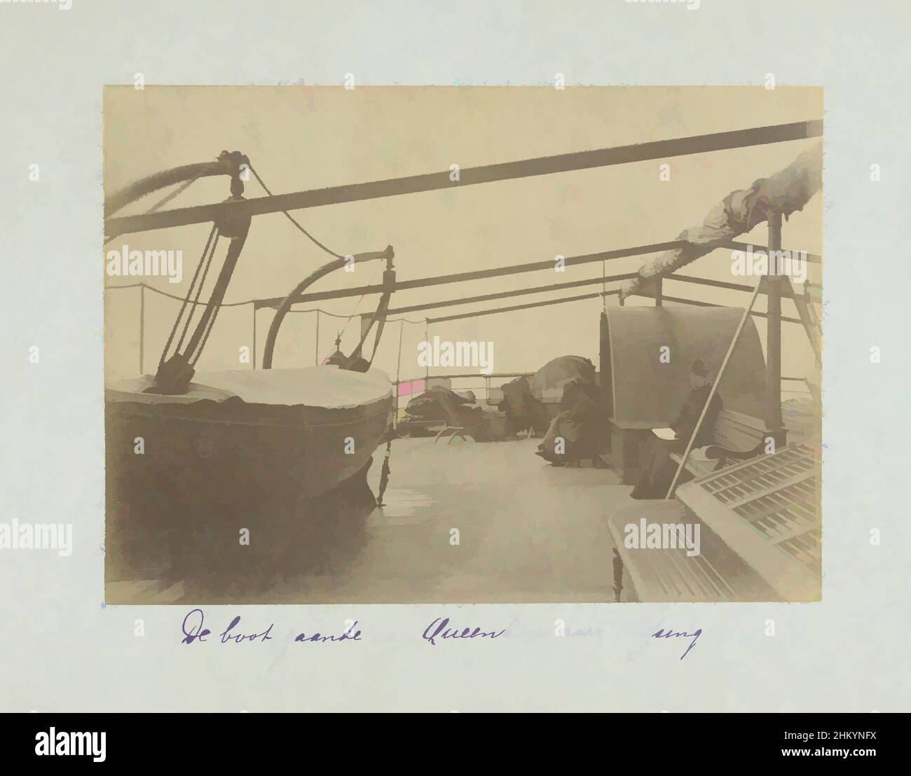 Art inspired by View across the deck of the boat between Queensborough ...