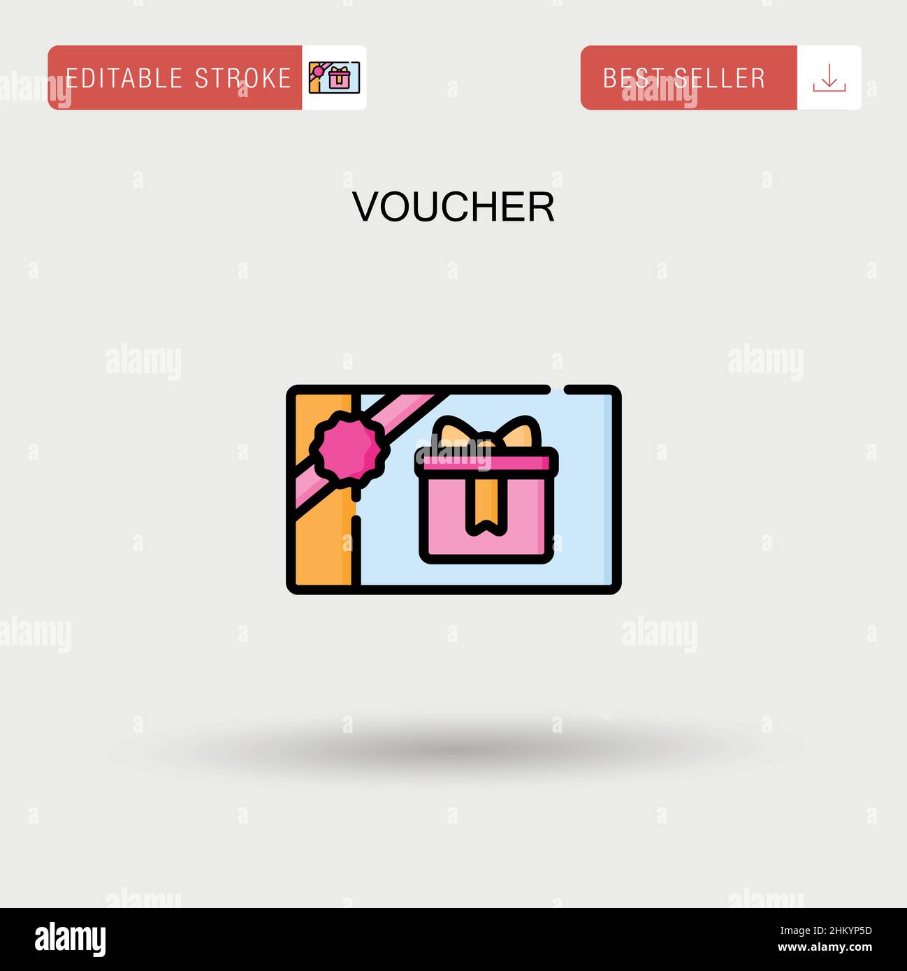 Voucher icon Stock Vector Images - Alamy