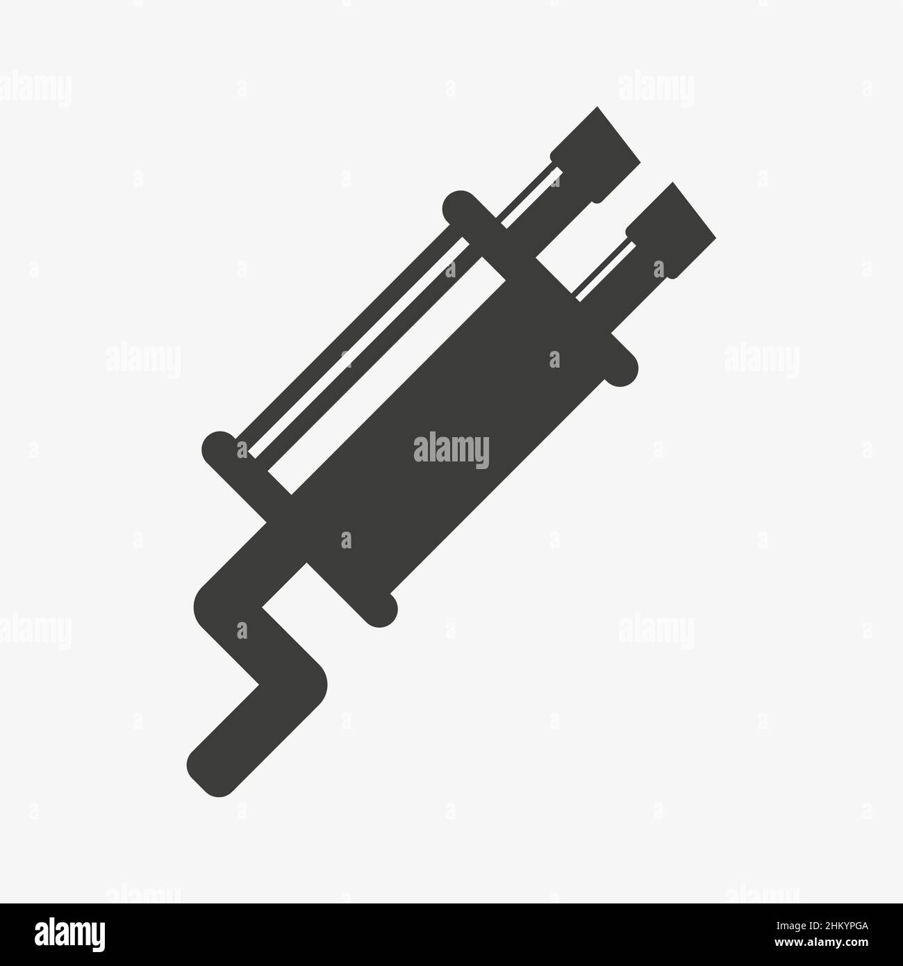 Exhaust pipe vector icon on white background Stock Vector Image & Art ...