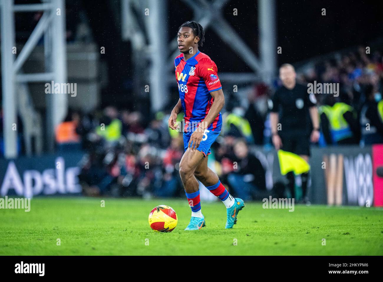 LONDON, ENGLAND - FEBRUARY 05: Tayo Adaramola of Crystal Palace during ...