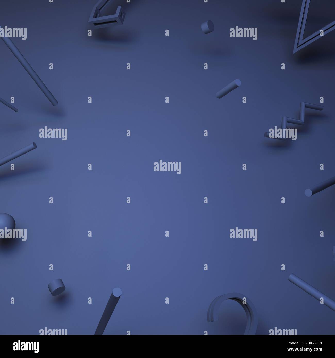 3d illustration. Square banner with abstract particles Stock Photo - Alamy