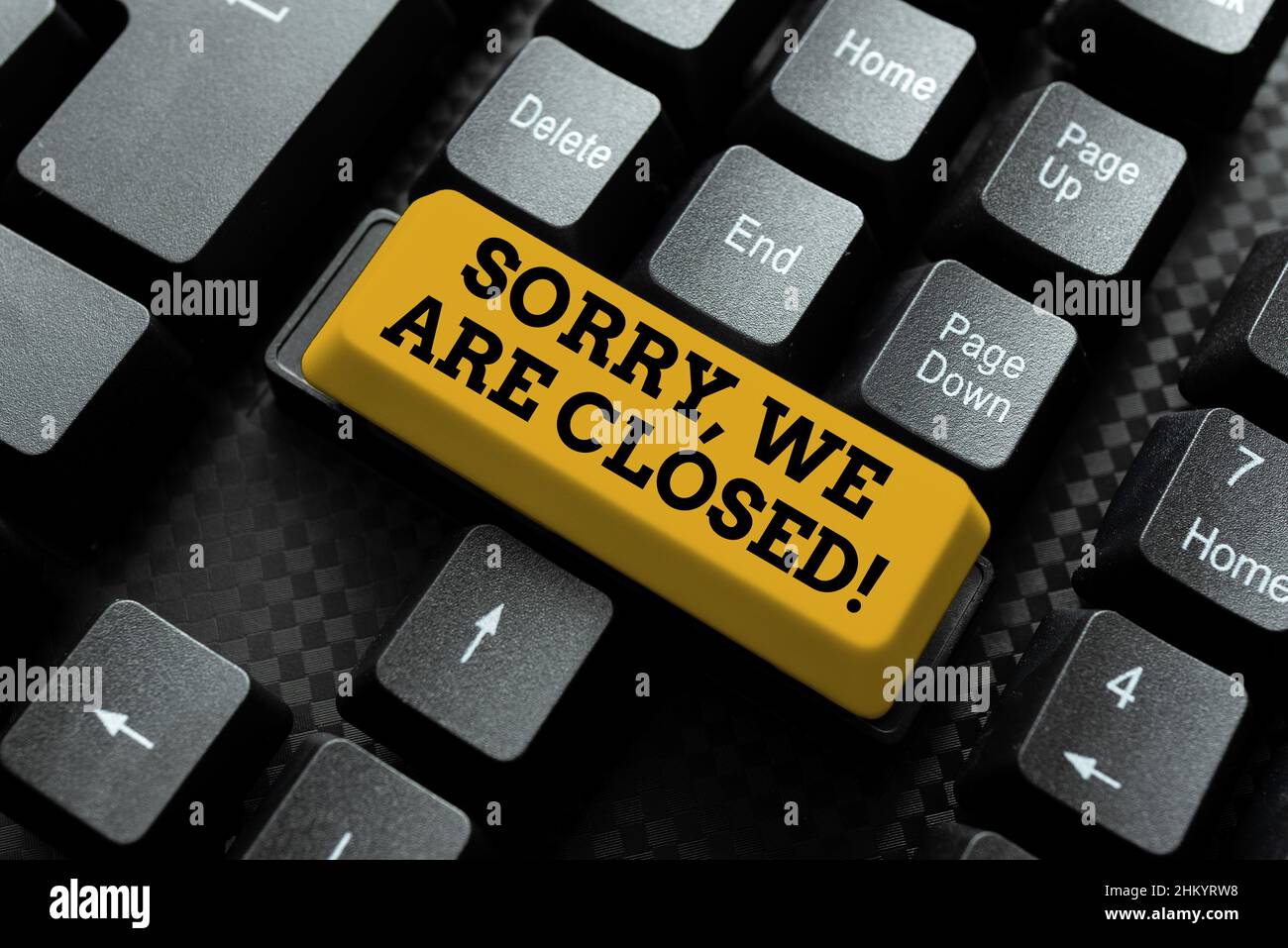 Conceptual caption Sorry, We Are Closed. Concept meaning apologize for ...