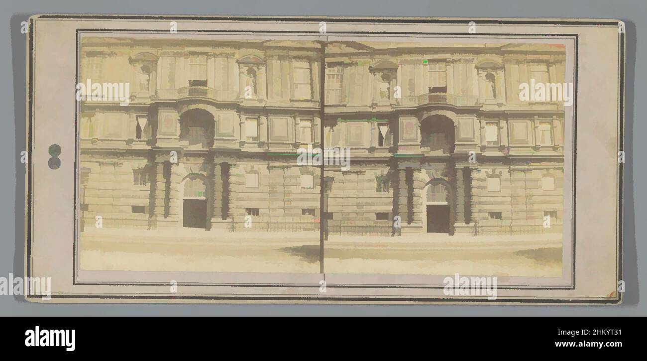 Art inspired by Facade of the Louvre, Paris, France, Le Louvre, Paris, 1857 - 1863, paper ...