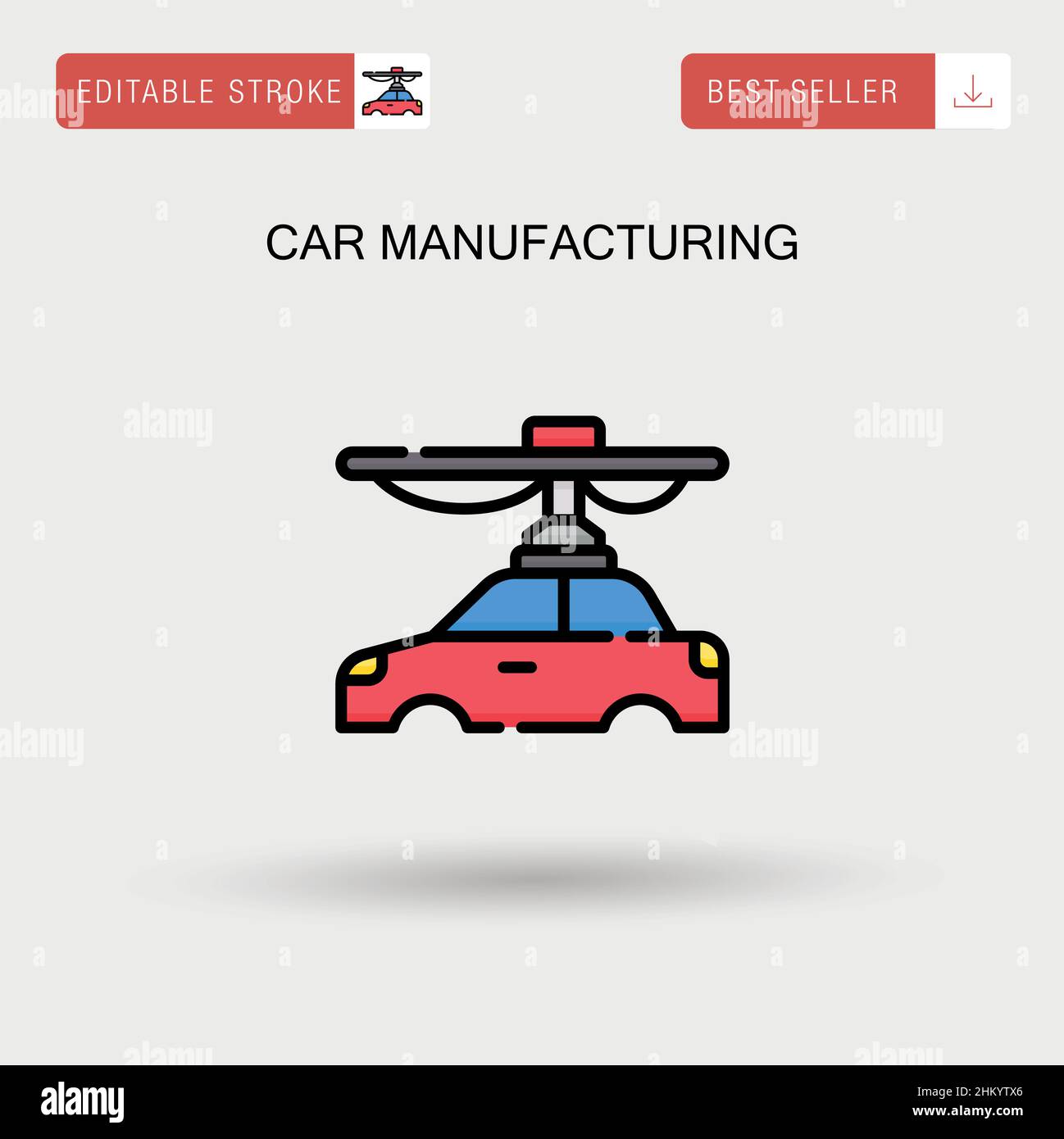 Car manufacturing Simple vector icon Stock Vector Image & Art - Alamy