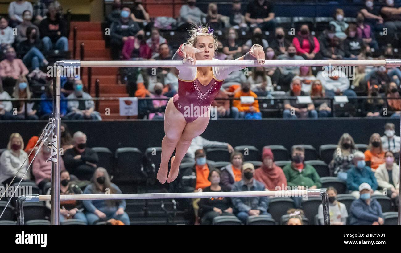 Corvallis, USA. 05th Feb, 2022. ASU's Sarah Clark took third on the ...