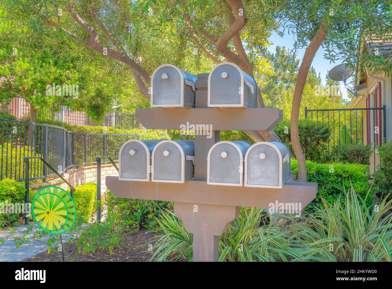 Mailboxes rack at Ladera Ranch in Southern California Stock Photo - Alamy