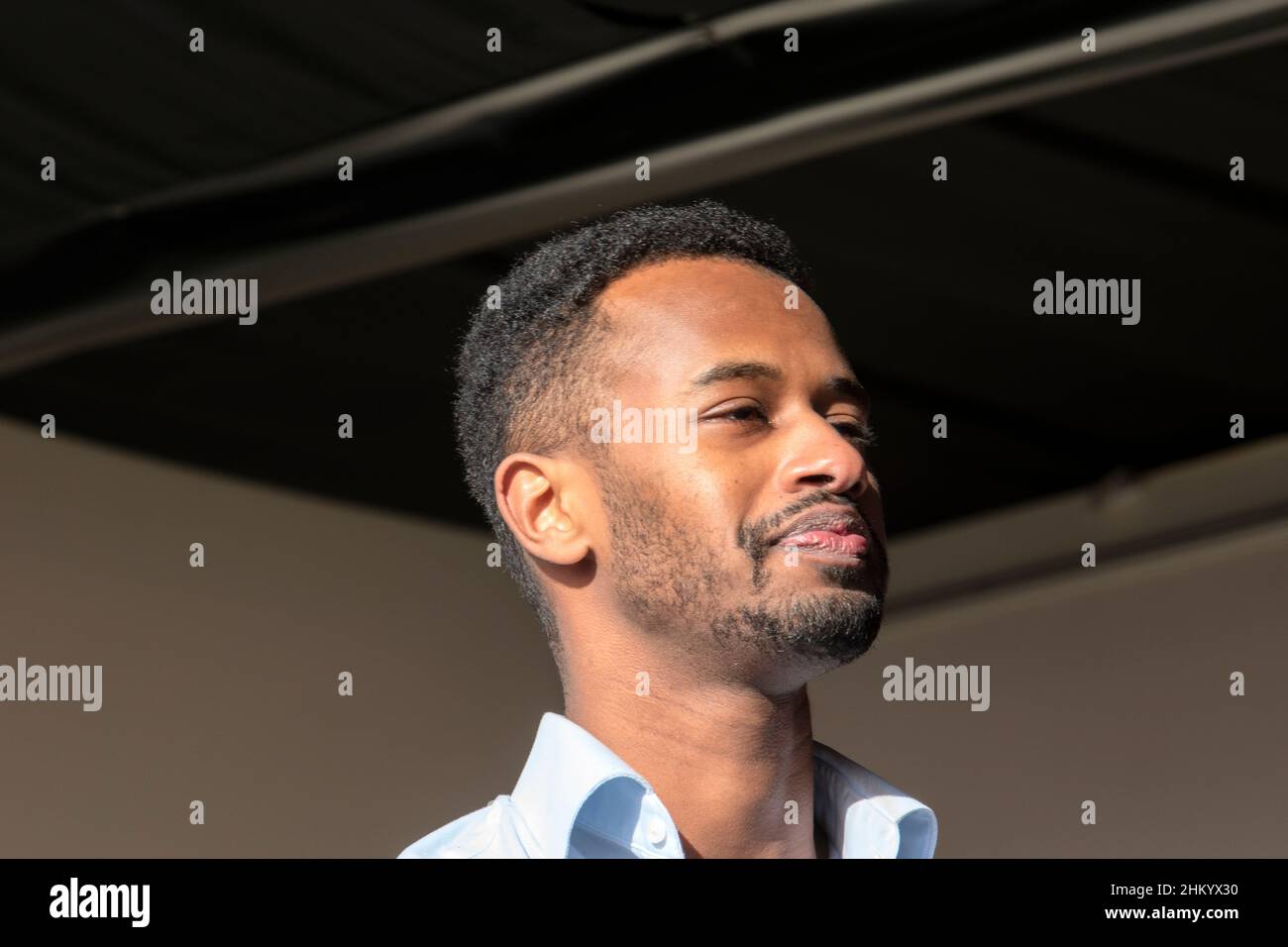 Habtamu De Hoop At The Niet Mijn Schuld Demonstration At Amsterdam The ...