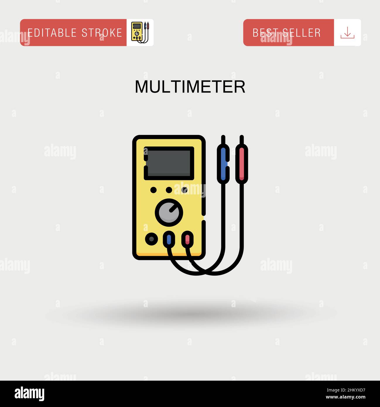 Multimeter Simple vector icon Stock Vector Image & Art - Alamy