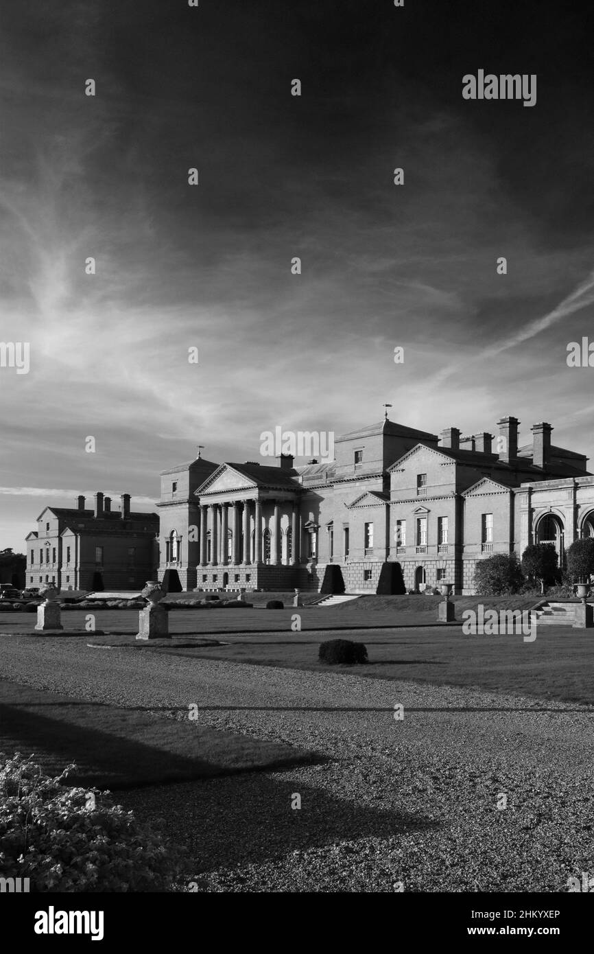 Autumn view of one of the great Palladian Houses of England, Holkham ...