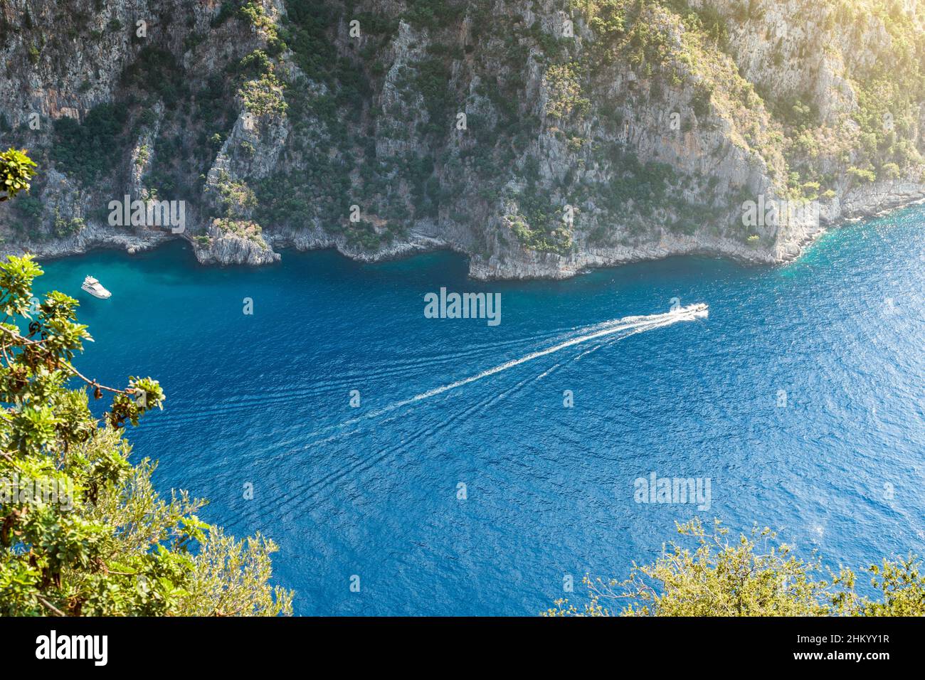 Beautiful view of Butterfly Valley in Turkey Stock Photo - Alamy