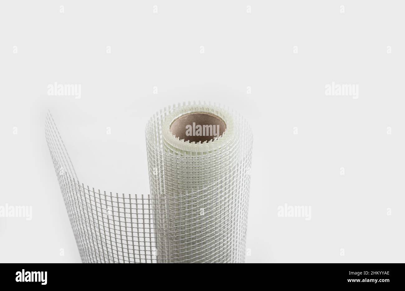 Net grid for building insulation on a white background Stock Photo - Alamy
