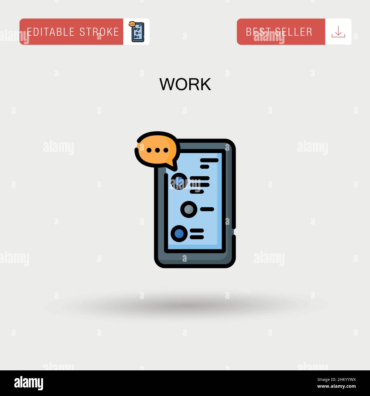 Work Simple vector icon Stock Vector Image & Art - Alamy