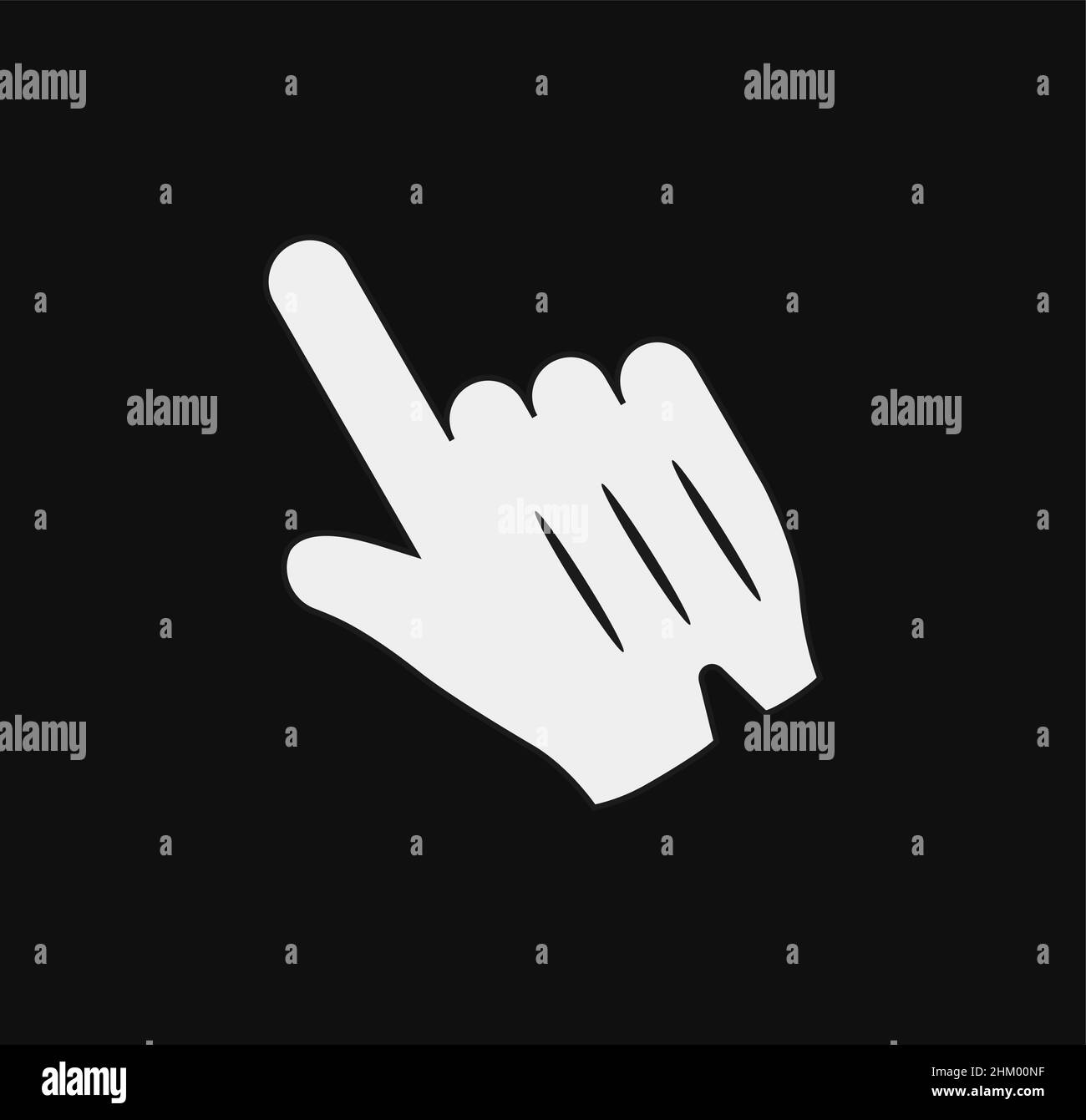 Finger point hand in Black and White Stock Photos & Images - Alamy